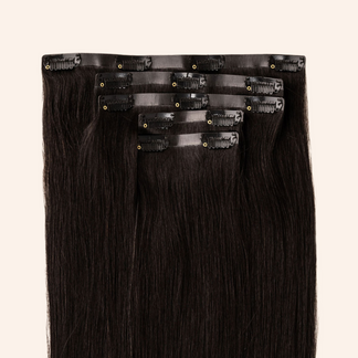 Brunette Invisible Clip-In Hair Extensions – 9 Piece | Love The Style ...